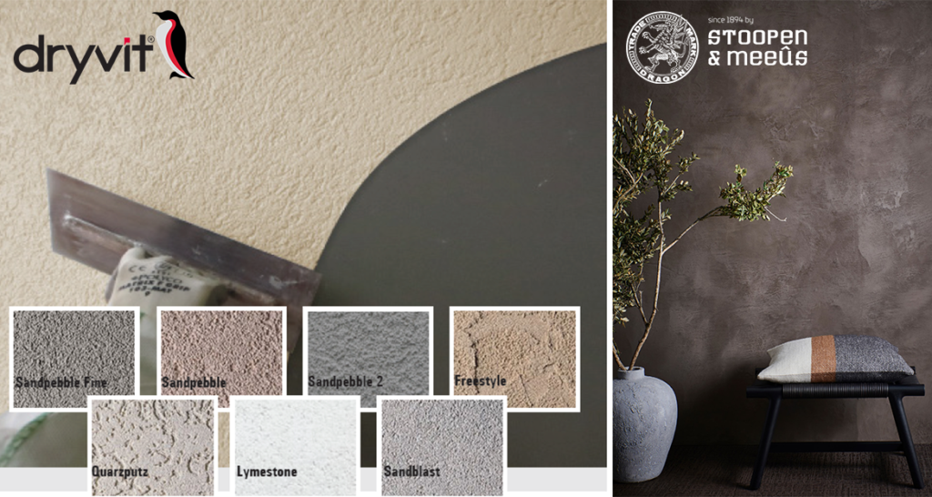 Sơn texture chính hãng thương hiệu Stoopen & Meeus và Dryvit